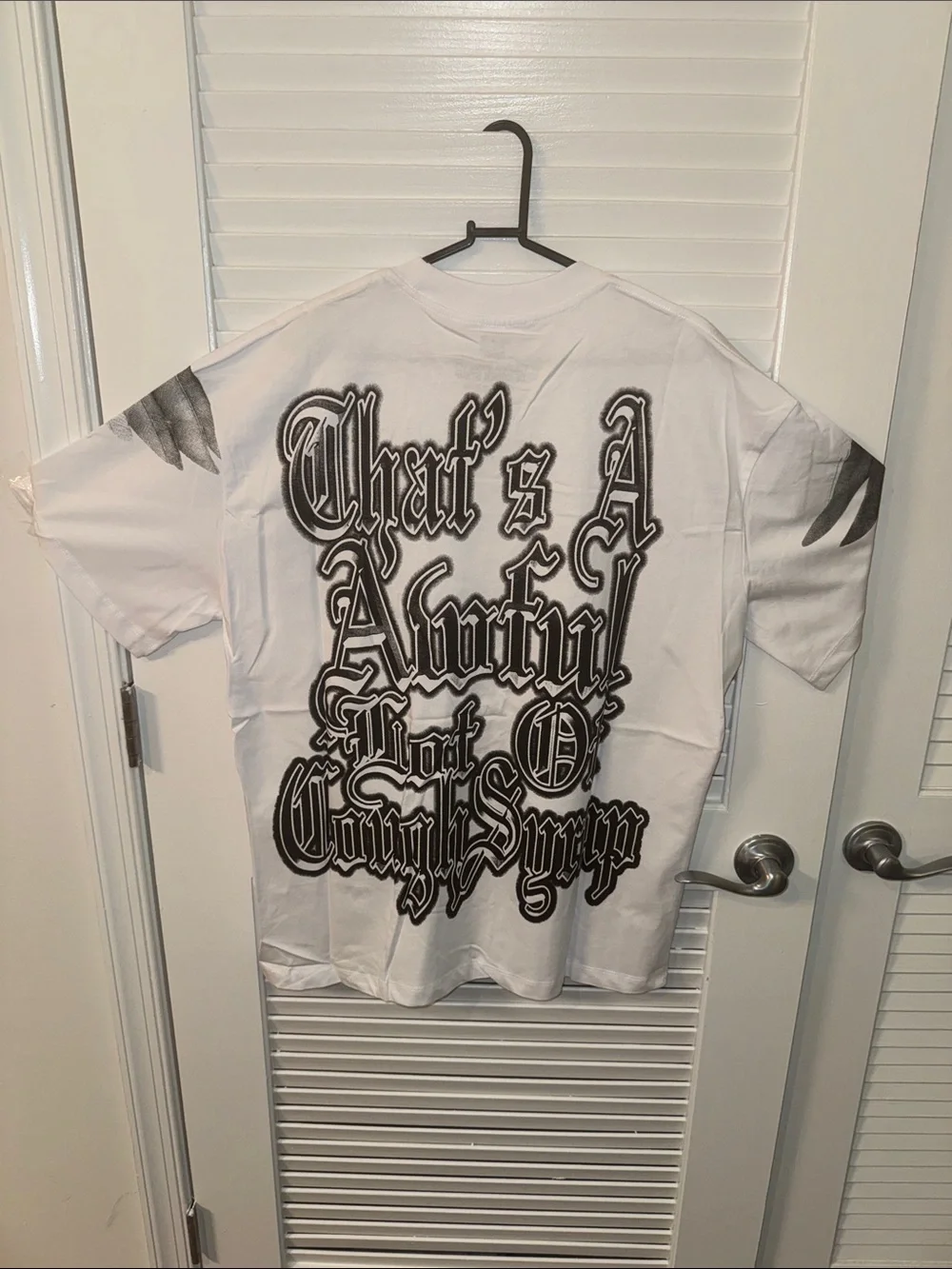 Purple | Shirts | New Thats A Awful Lot Of Cough Syrup Cupid Tattoo ...